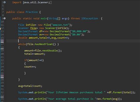 find average of numbers using a text file in java stack