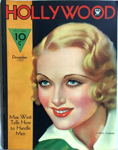Hollywood December 1933 A Second Look At A Carole Cover Plus
