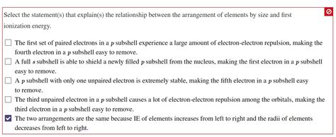 solved i understand that examining the periodic table can