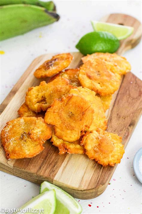 Fried Plantains Recipe {how To Make Tostones Double Fried Plantains}