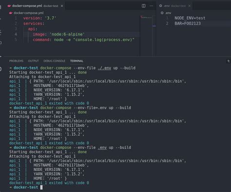 support for env file option for docker compose by slowr · pull