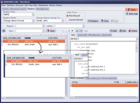 handy library manager tutorial how to use search and replace features