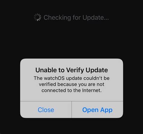 unable to verify update message on apple watch how to fix appletoolbox