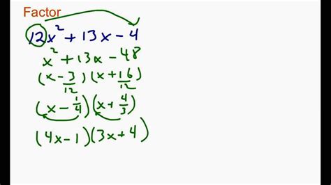 Slip And Slide Factoring Trinomials With A Leading Coefficient Not