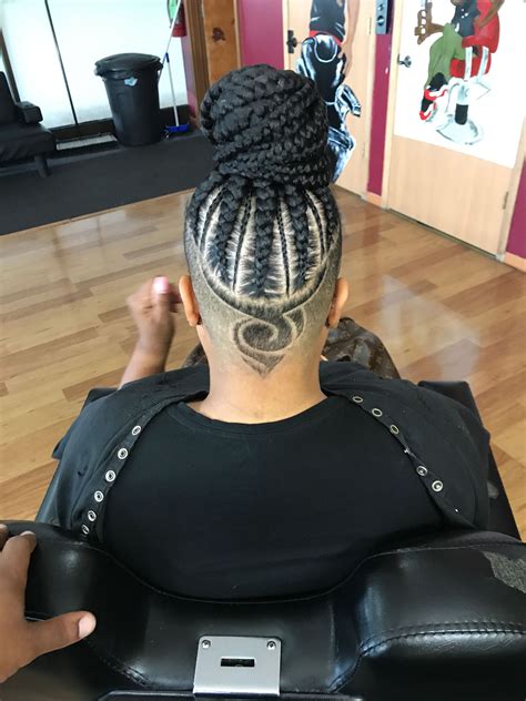 Protective Hairstyles Undercut Designs Goddess Braids Shaved Sides