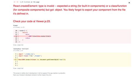 reactjs react component not recognized as string or class function