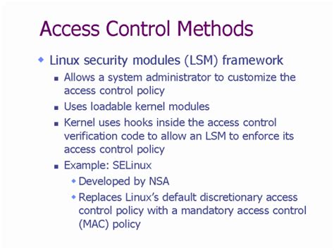 access control methods