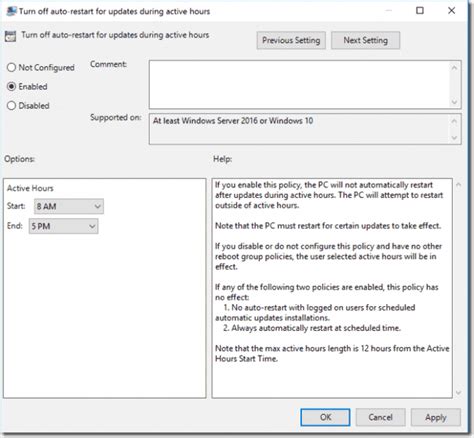 disable updates in windows 10 1607 anniversary update using group