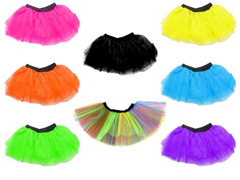 Xxl 80s Fancy Dress Neon Tutus
