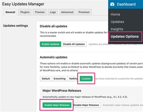 How To Enable Automatic Updates In Wordpress For Major Versions