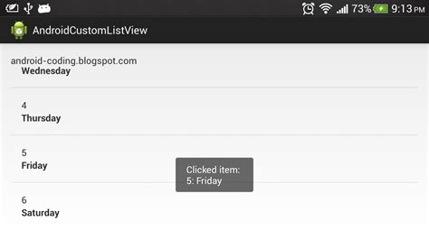 app android code implement onitemclicklistener for custom listview