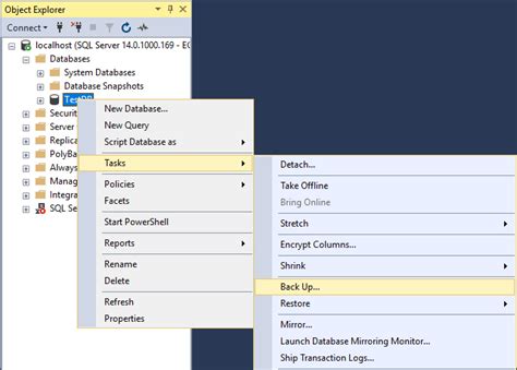 how to back up the sql server 2008