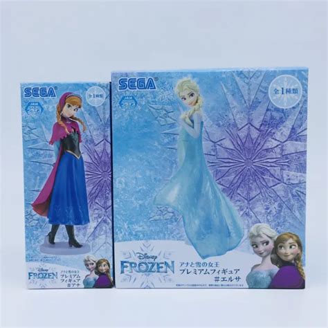Ensemble Figurines Disney Frozen Premium Princesse Elsa Anna Japon Sega