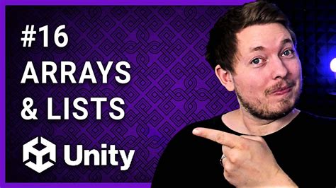 16 arrays and lists in unity 🎮 unity for beginners unity tutorial