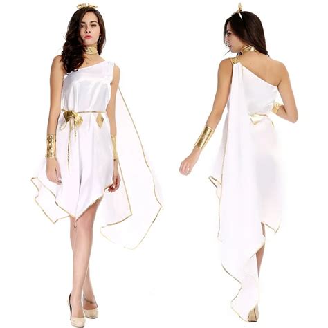 Sexy Roman Robe Greek Goddess Fancy Dress Adult Woman Halloween Costume