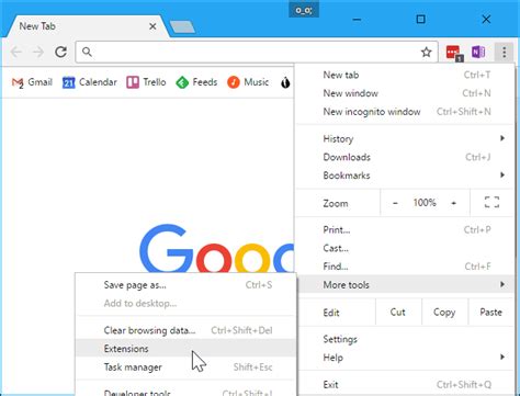 how to create custom keyboard shortcuts for extensions in