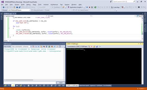 using the stm32 uart interface with hal visualgdb tutorials