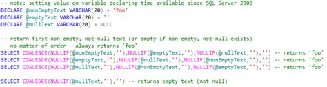 wanna be mvp find first non empty not null string nullif matrix