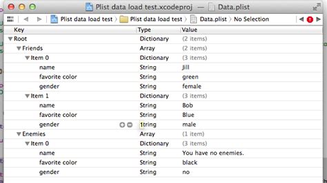 ios read write data from a plist of dictionaries and arrays and load