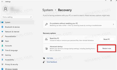 How To Open Advanced Startup Options In Windows 11 Winre