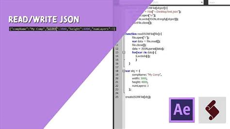 how to read and write json files with extendscirpt