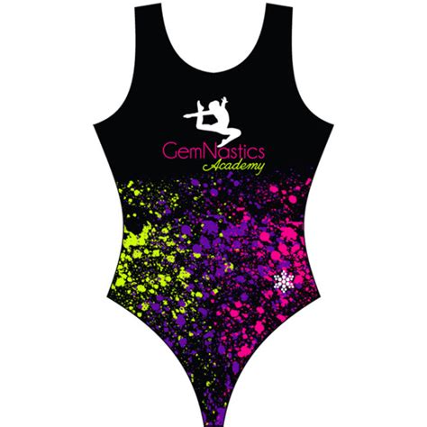 Gemnastics Academy Splatter Sublimated Gymnastics Leotard