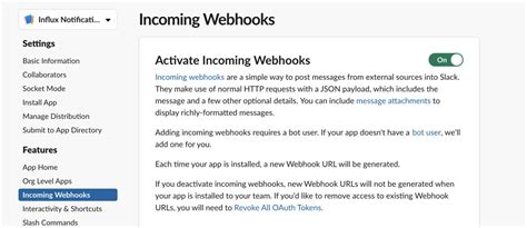tl dr influxdb tech tips configuring a slack notification with