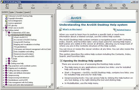 introduction to arcgis help topics