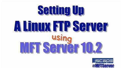 setting up a linux ftp server using mft server 10 2