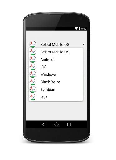 android dynamic spinner tutorial dynamic spinner example