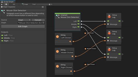 mouse click detection subgraph unity visual scripting by munchmo