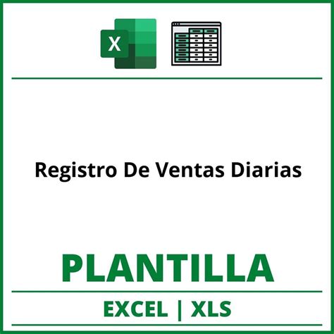 Formato De Ventas Diarias Excel Xls