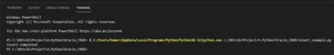 how to create records into oracle database table using python
