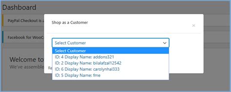 shop as a customer for woocommerce client login plugin
