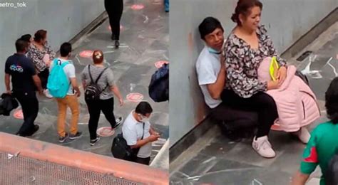 Tiktok Viral México Pareja Es Captada En íntima Escena En Pleno Metro