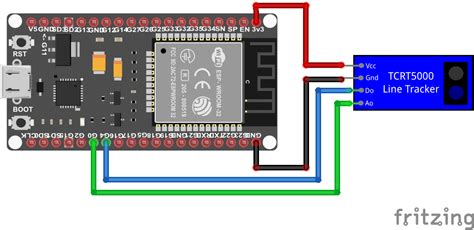 tcrt5000 line tracking module for arduino esp8266 and esp32