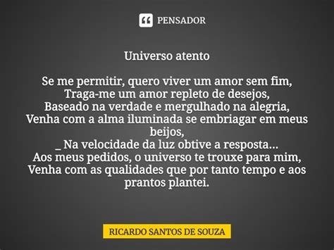Universo Atento ⁠se Me Permitir Quero Ricardo Santos De Souza