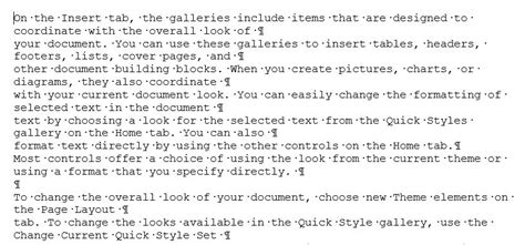 how to remove hard returns from a word document
