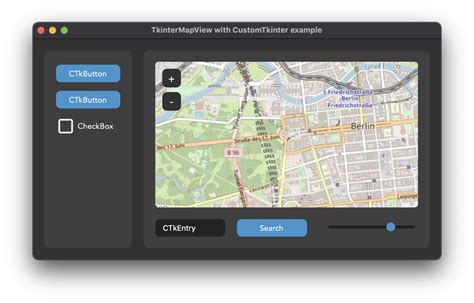 i created a tile based map widget for tkinter tkintermapview r tkinter