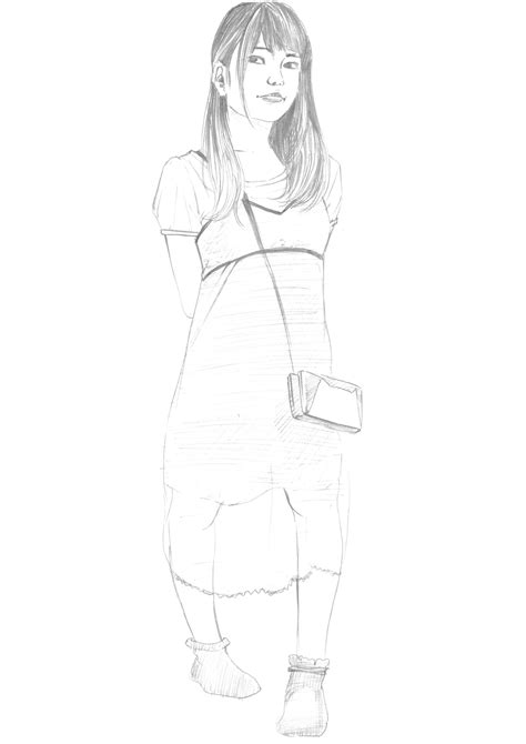 第42回伏見人物スケッチ モデル ナヲ 20代女性 るちあ ゲスト ふくさんの毎日お絵描き