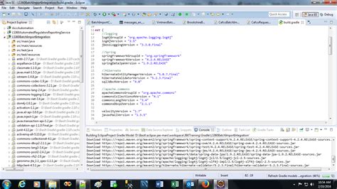 build gradle gradle in eclipse is not showing external dependencies