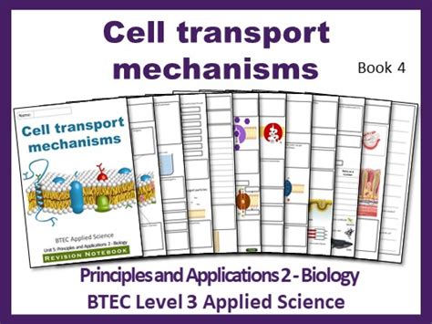 Btec Level 3 Applied Science Unit 5 Biology Cell Transport