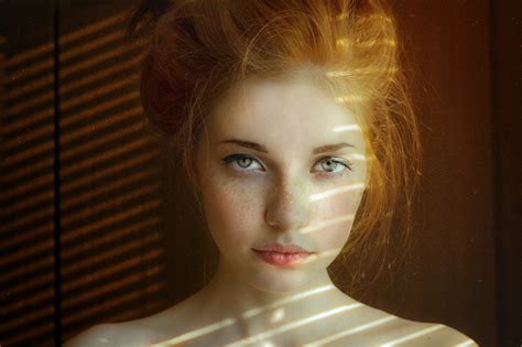 Wallpaper Women Redhead Green Eyes Face 3888x2592 Pow3rbust3r