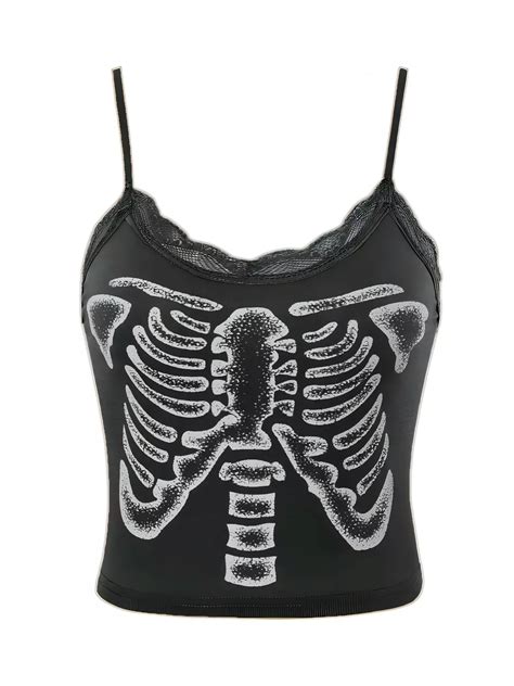 Graphic Print Crop Cami Top Y2k Casual Every Day Top For Summer Spring