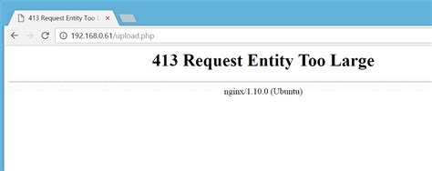 [fix] 413 request entity too large on nginx web server