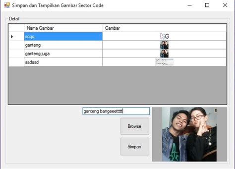 tentang rumah sakit simpan dan tampilkan gambar vb database sql
