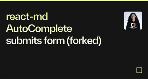 react md autocomplete submits form forked codesandbox