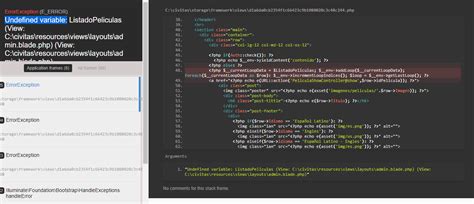variable indefinida en laravel stack overflow en español