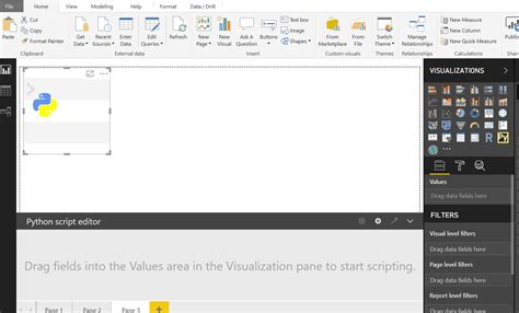 using python visuals in power bi absentdata