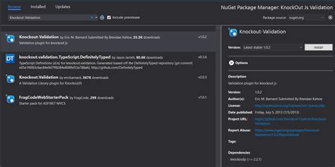 knockout js validations without a plugin and using a plugin sibeesh